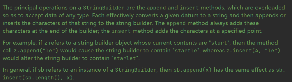 StringBuilder类源码剖析